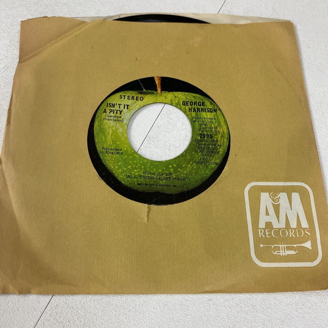 George Harrison My Sweet Lord/ Isn't It A Pity 45 Rpm 7 Apple Ls - Etsy
