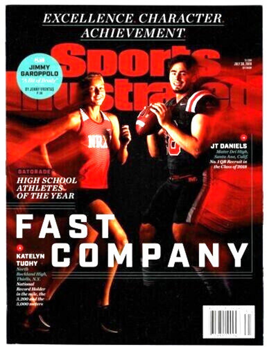 Sports Illustrated Magazine July 30th 2018 Fast Company 49ers' Jimmy ...