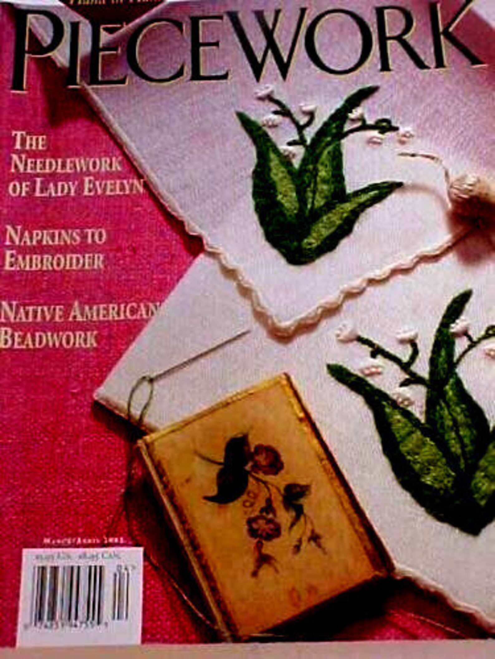 Piecework Magazine March Apr 2002 Knitting Needlework Embroidery Beadwork LS - Etsy