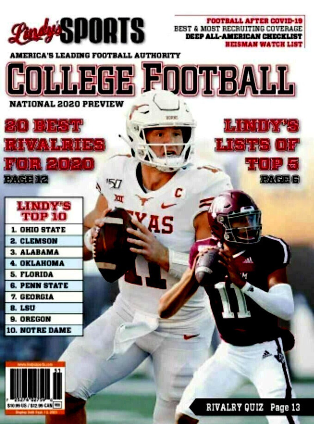 Lindy's Sports College Football National Edition 2020 Preview, Lindy's ...