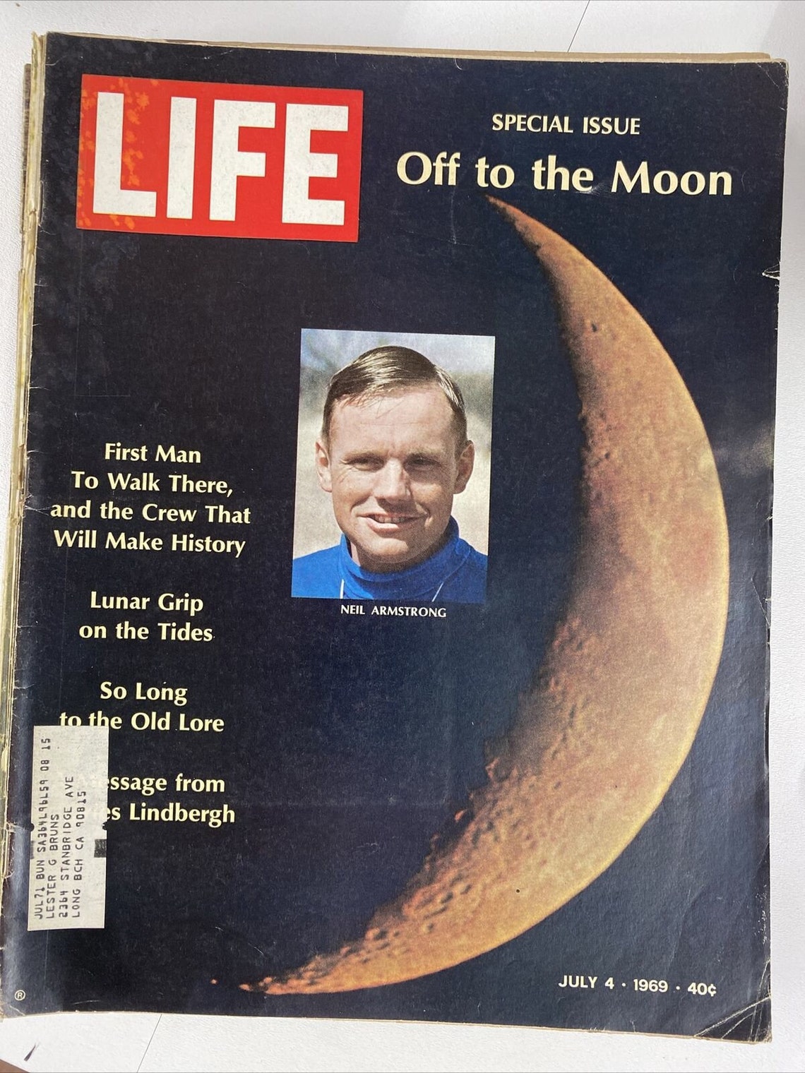 Vintage LIFE Magazine July 4 1969 off to the Moon Special Issue Neil ...