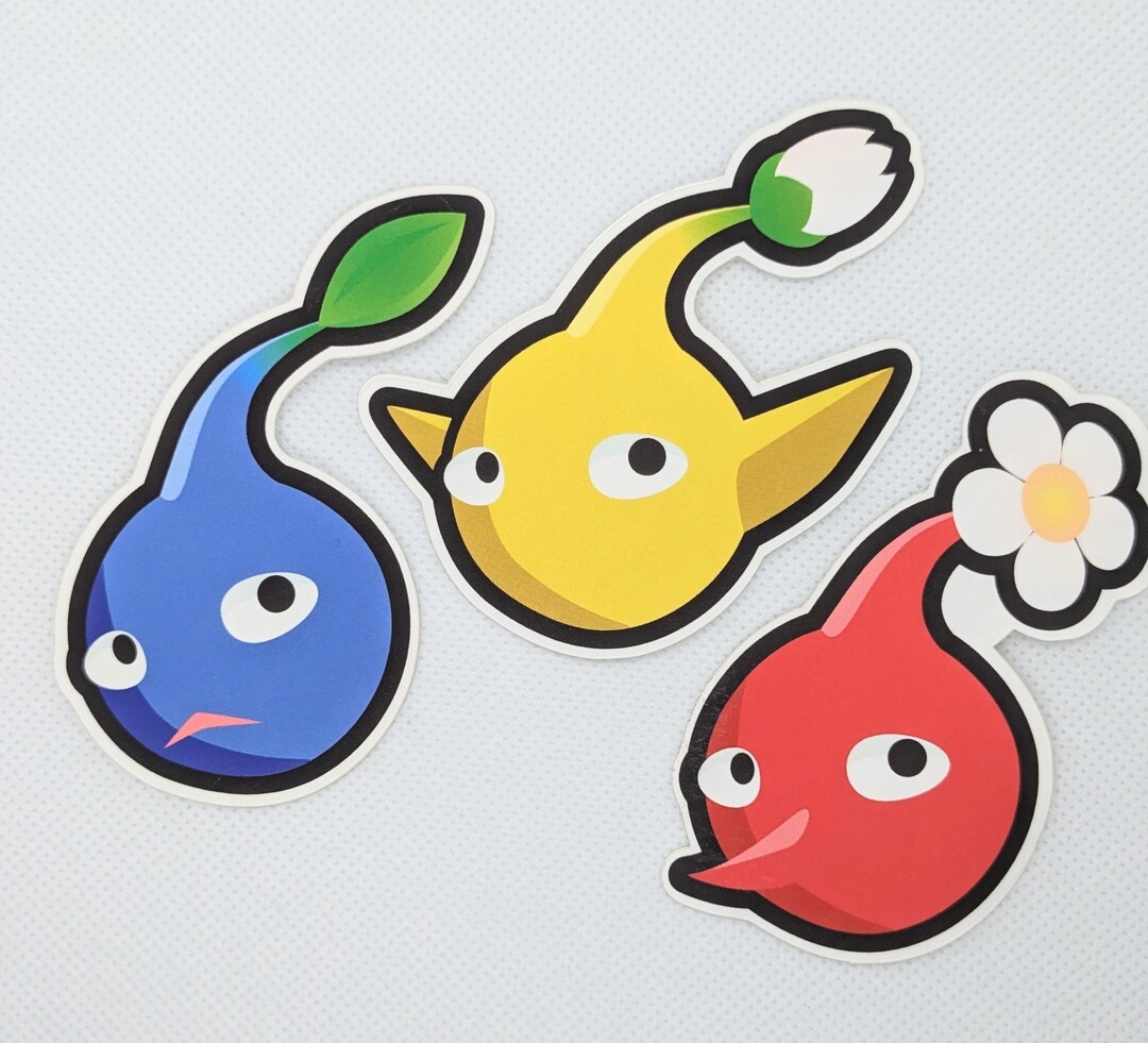Pikmin Stickers - Pikmin | Diecut & Water Resistant | Matte Finish - Etsy