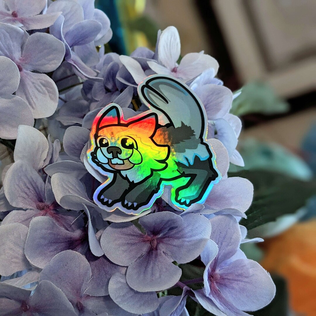 Holographic Azure Chapaa Sticker palia Diecut & Water Resistant Matte ...