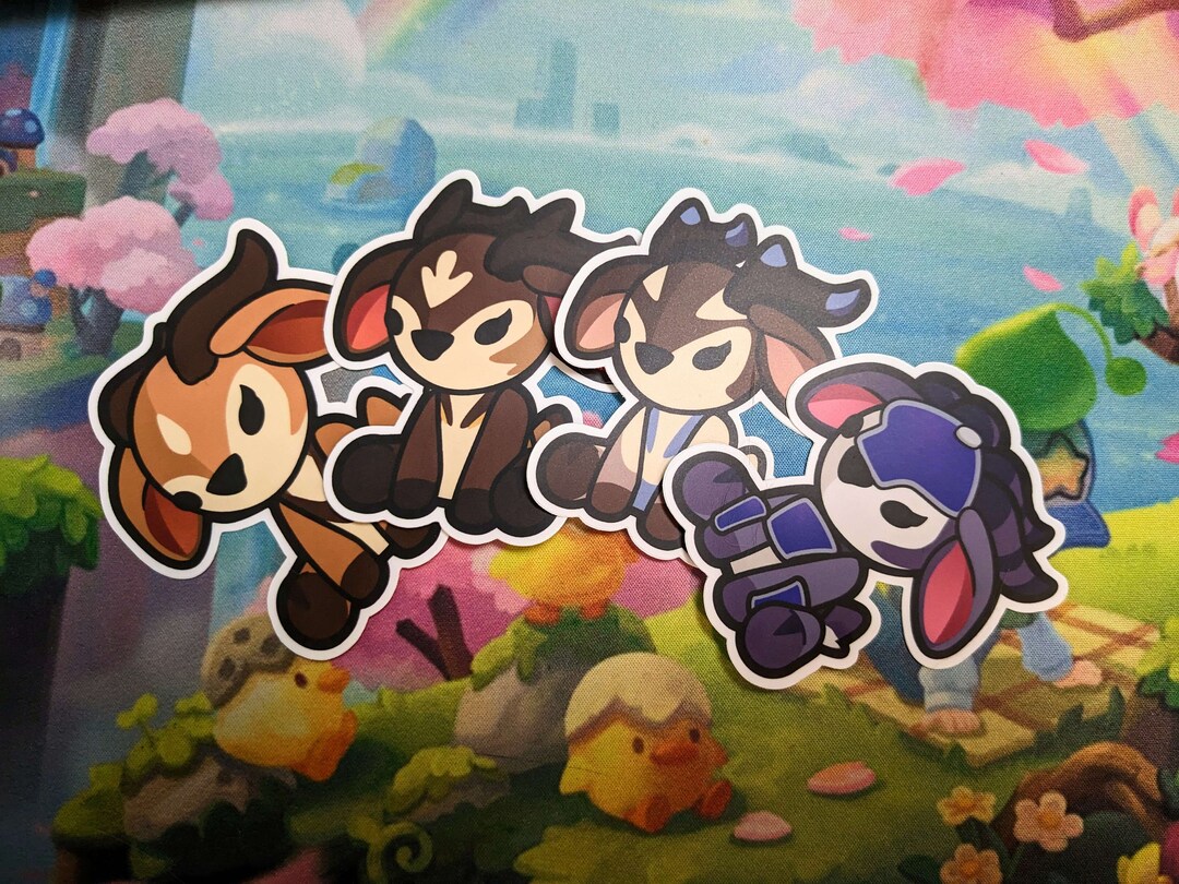 Sernuk and Proudhorn Die-cut Stickers - Palia | Diecut & Water ...