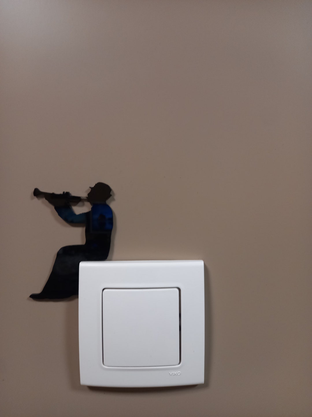 Man Playing Clarinet Light Switch Sticker, Clarinet Wall Decal ...