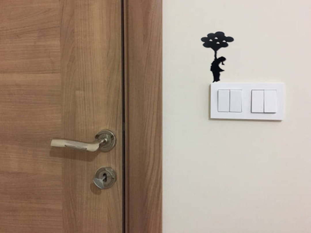 Socket Accessory, Minimalist Balloon Socket Decal, Light Switch Sticker ...