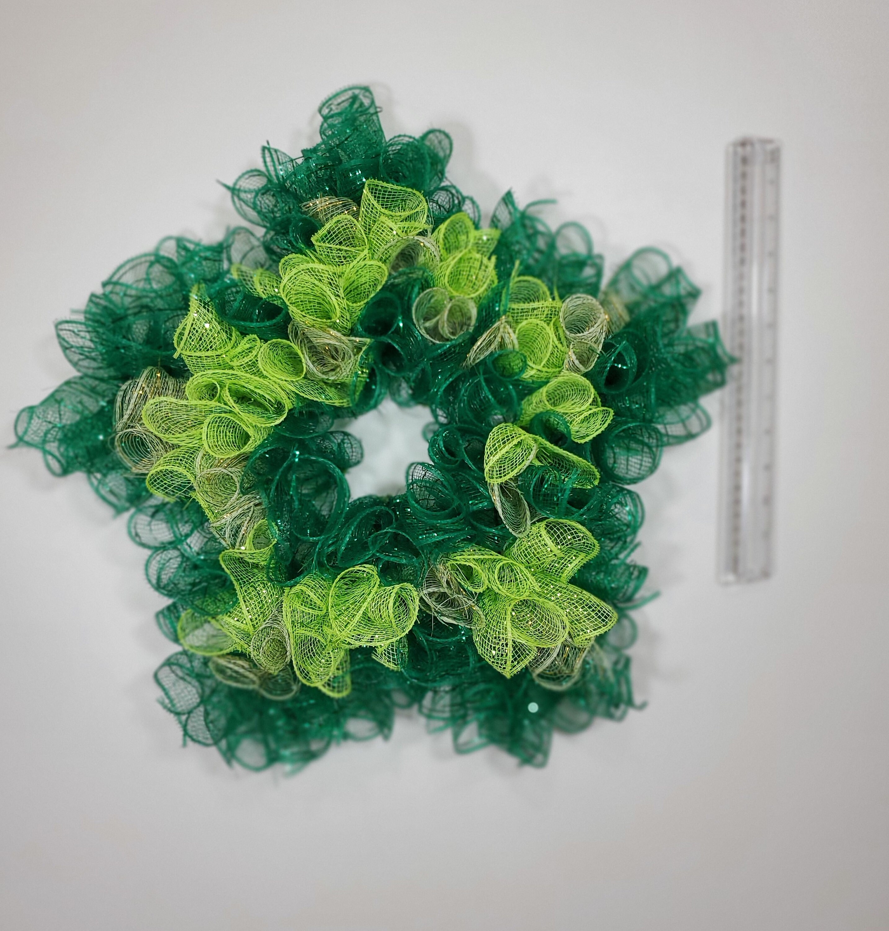 Emerald Star Deco Mesh Wreath/ Door Arrangement 18 Inches - Etsy