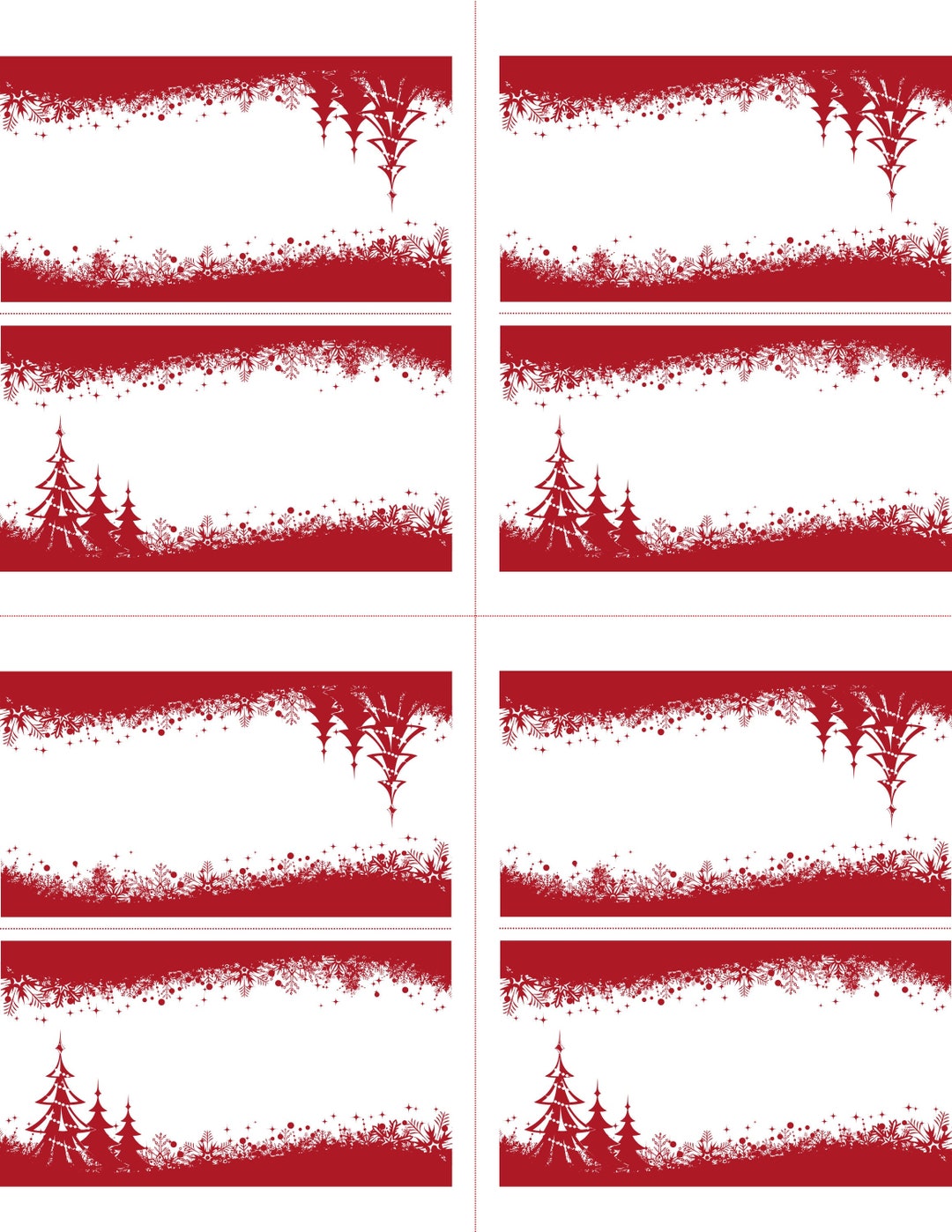 Decorative Royal Red Place Cards/seating Cards - Etsy