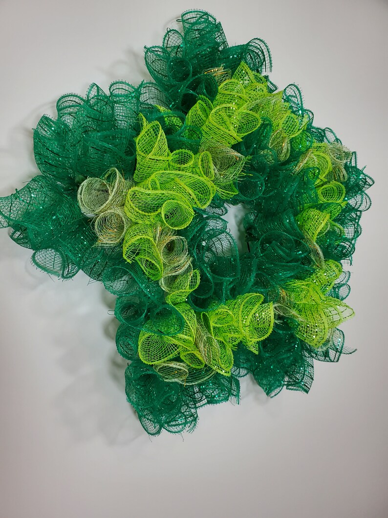 Emerald Star Deco Mesh Wreath/ Door Arrangement 18 Inches - Etsy