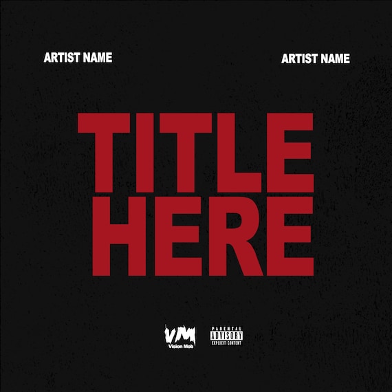 Editable Hip Hop Song Cover Template PSD File - Etsy