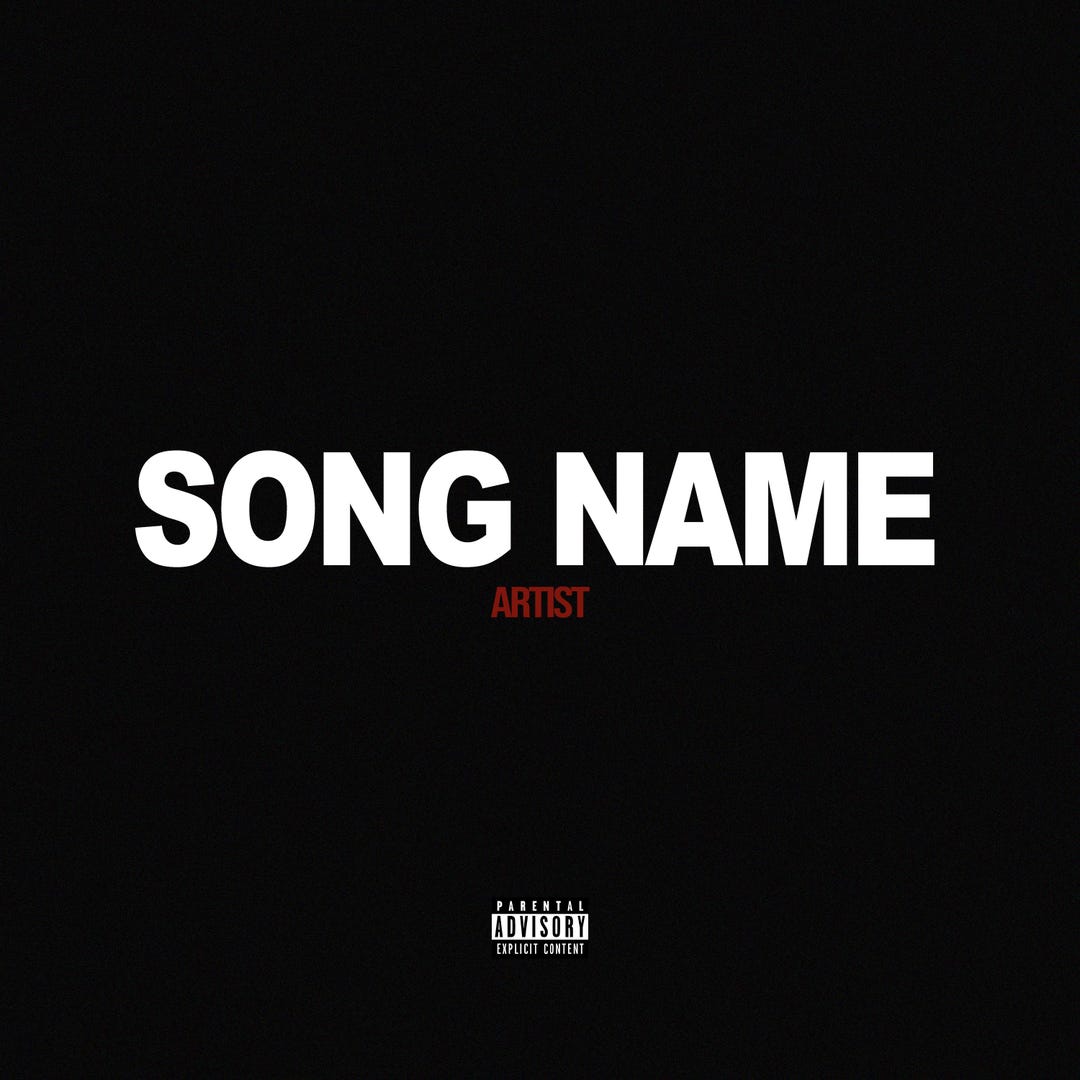 Editable Hip Hop Song Cover Template (PSD File) - Etsy