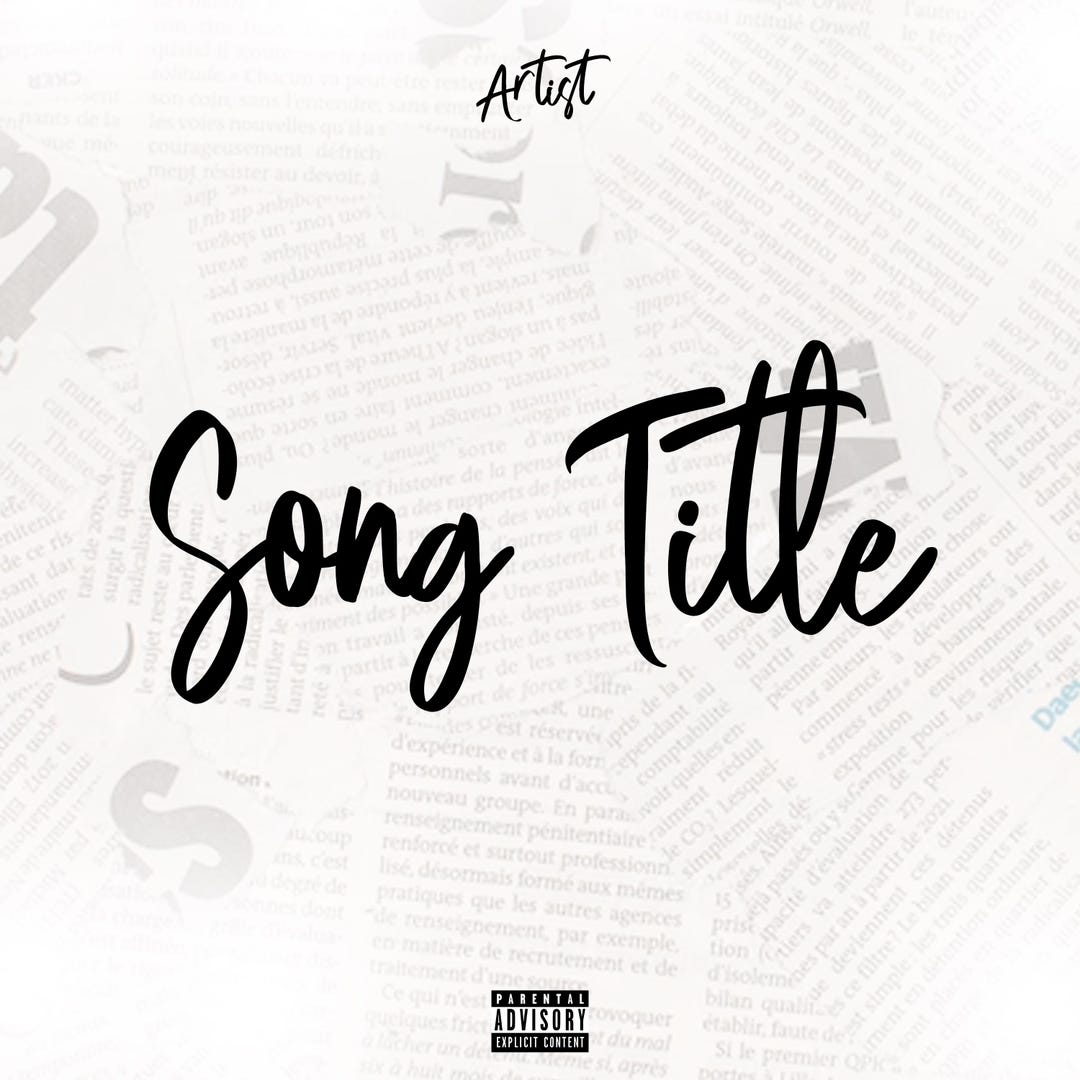 Editable Hip Hop Song Cover Template (PSD File) - Etsy