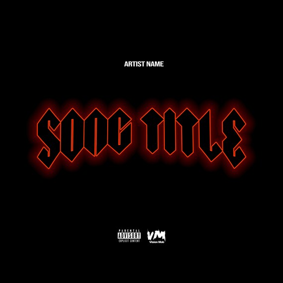 Editable Hip Hop Song Cover Template PSD File - Etsy