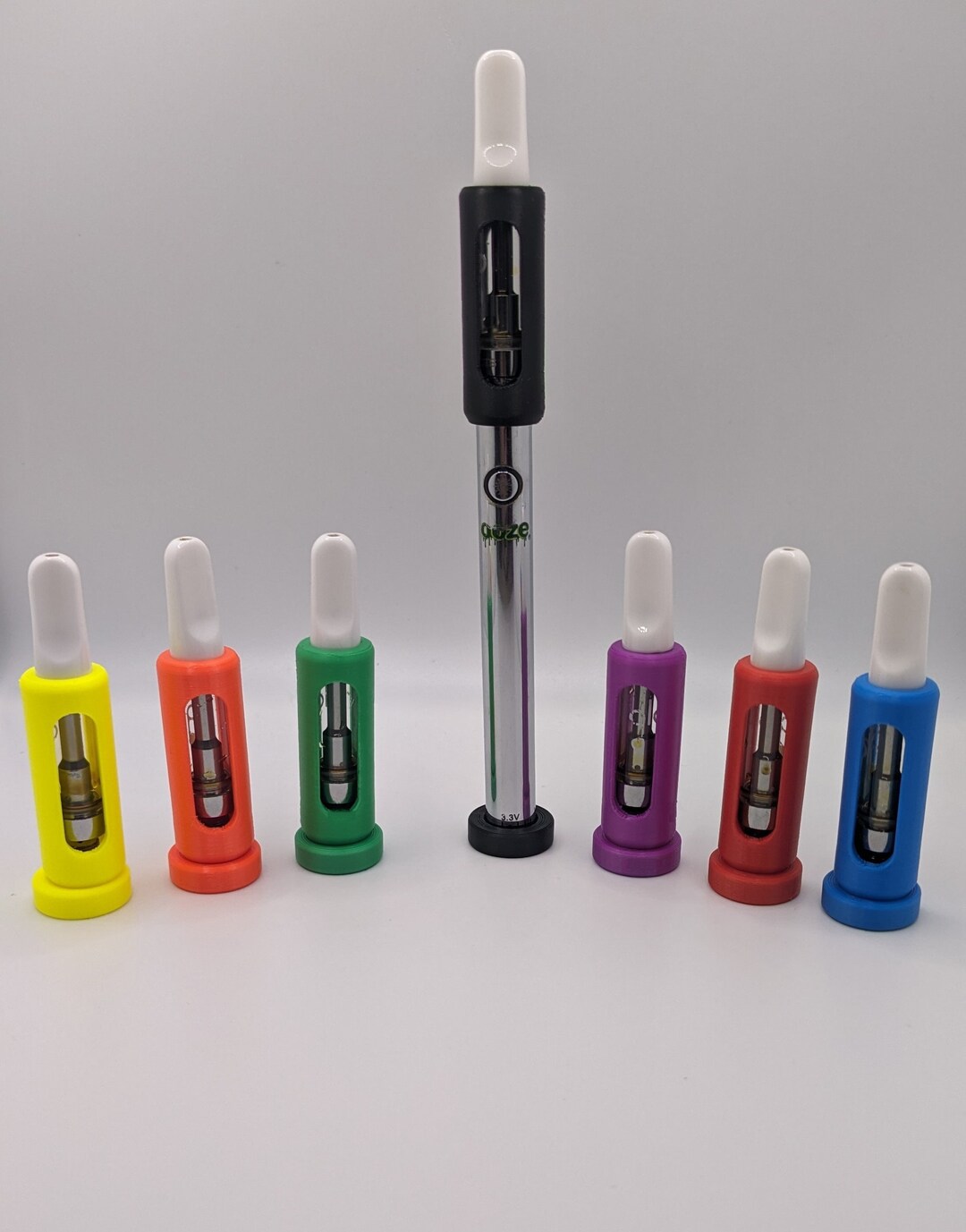 510 1 Gm Slim Flexible Cartridge Protector 2 Slot No Groove With ...