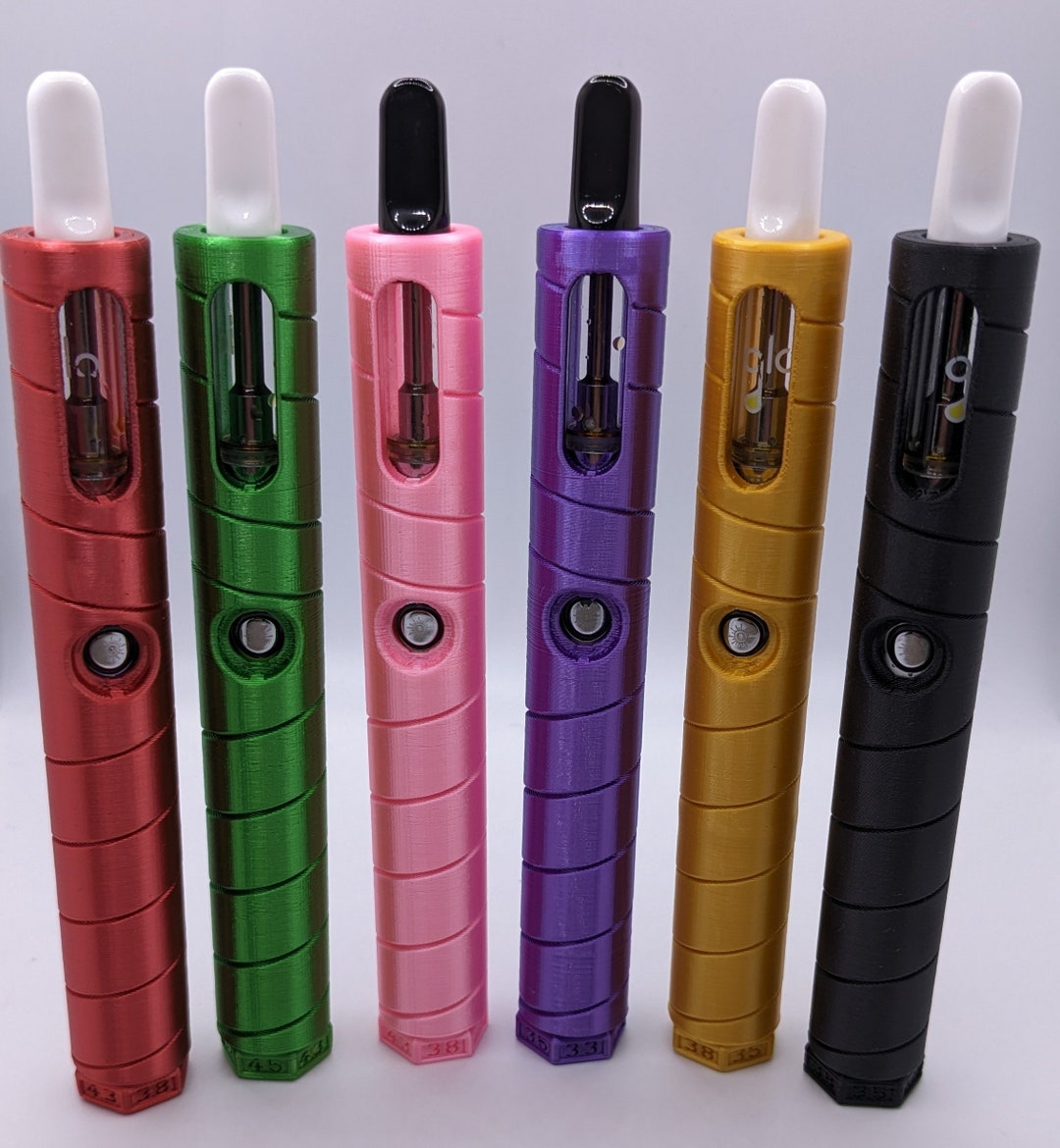 510 1 Gm Vape Pen Hard-shell Protector swirl With Voltage Adjustment ...
