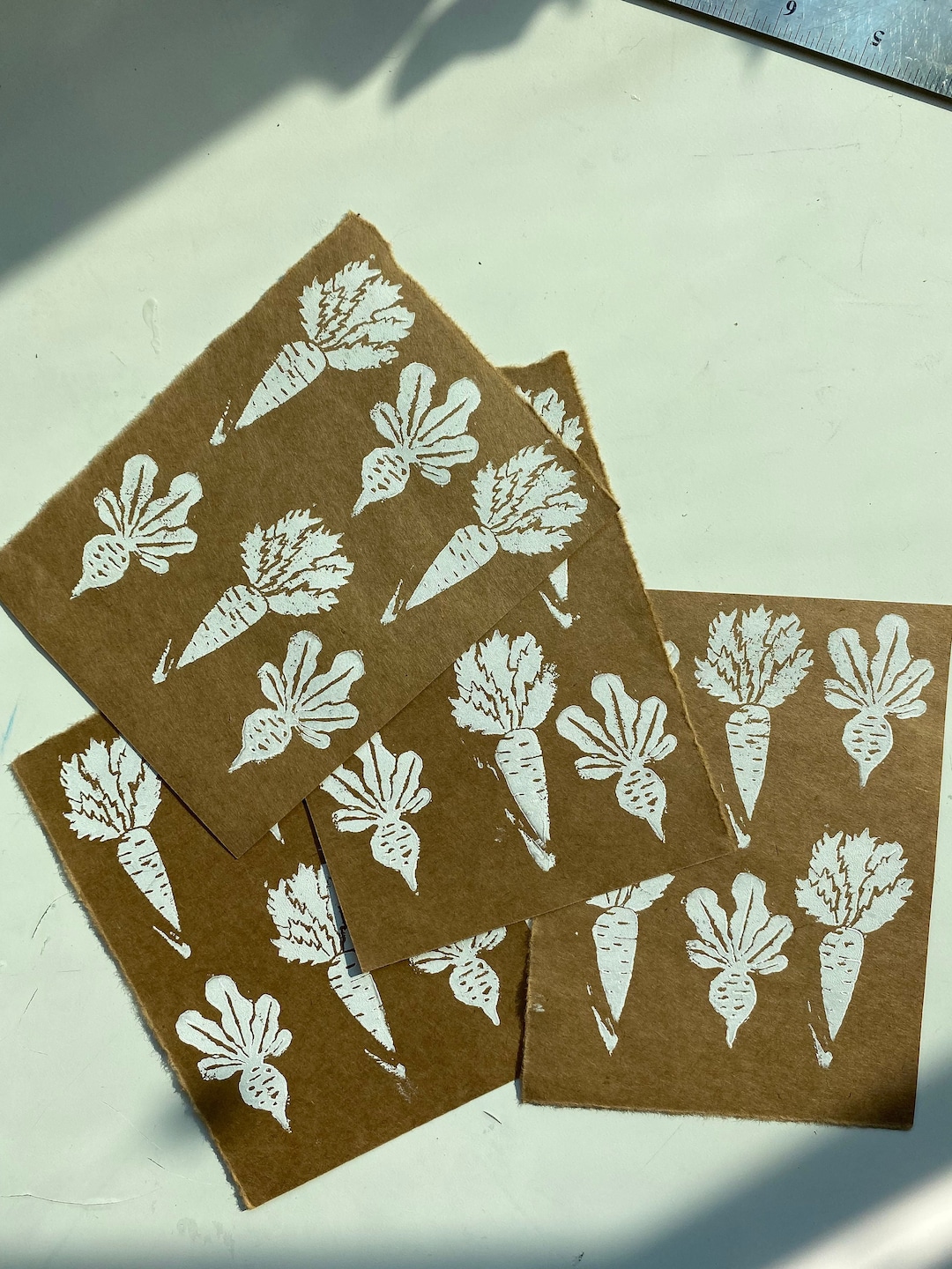 Root Vegetables Block Print - Etsy