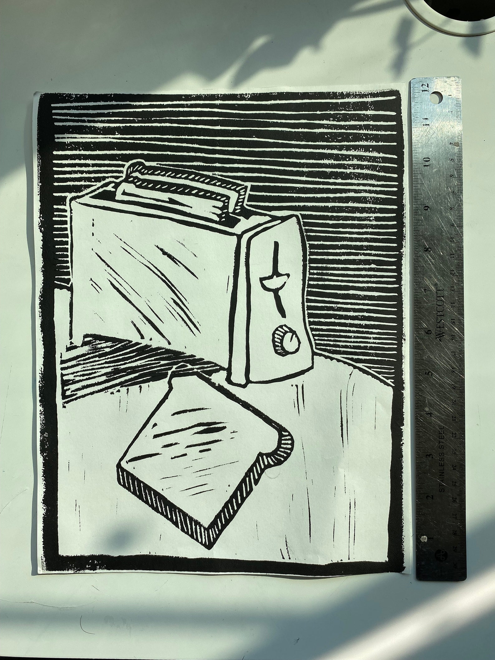 Toast Still Life Block Print - Etsy