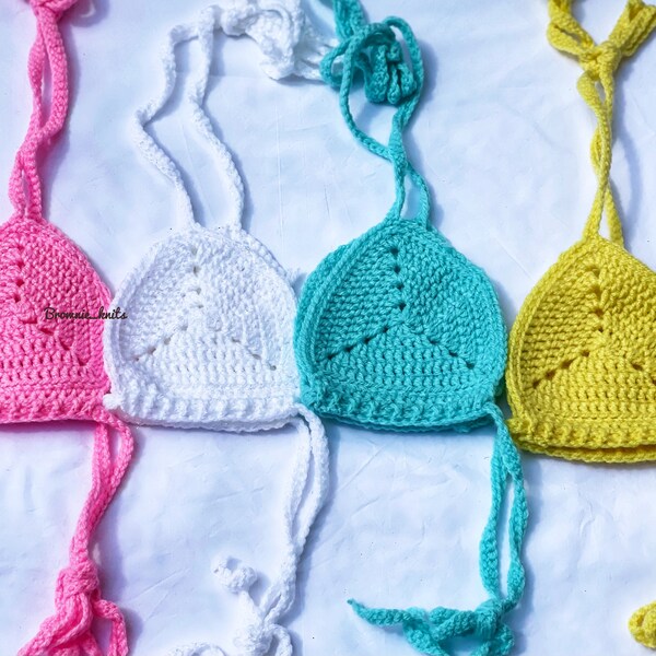 Crochet Top Bra - Etsy
