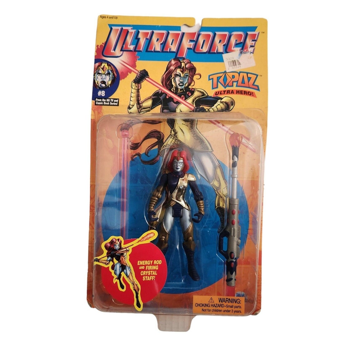 1995 Galoob - Malibu Comics Ultraforce #8 Topaz Ultra Hero Action ...