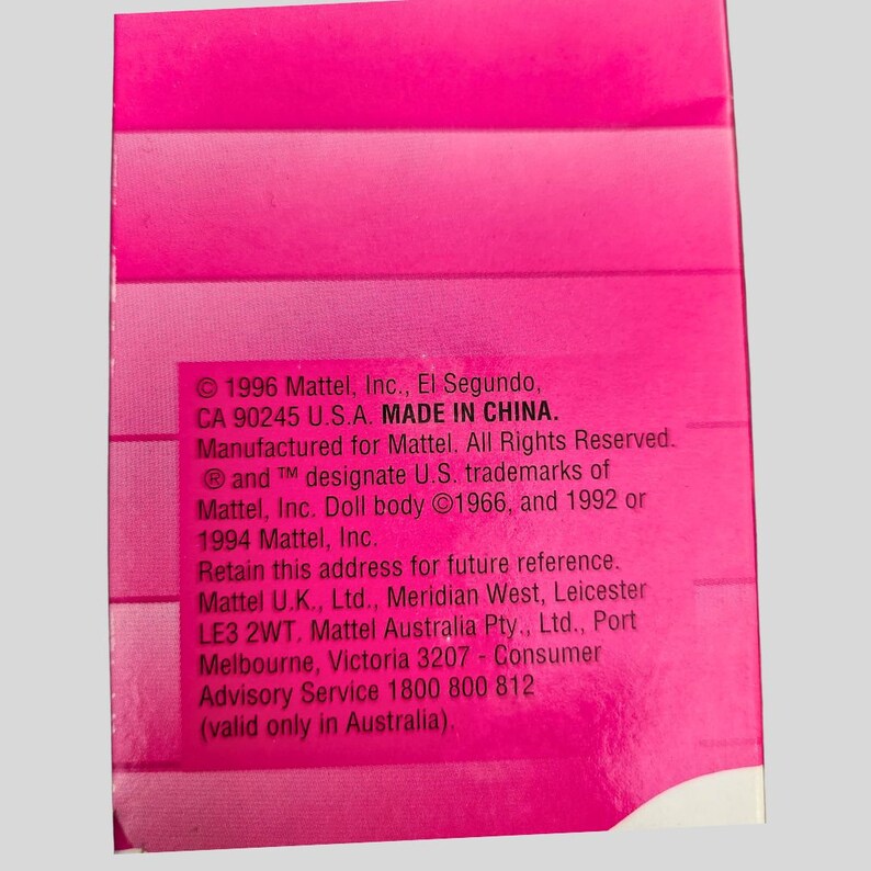 Vintage 1996 Holiday Season Barbie Doll Special Edition Mattel 15581 ...