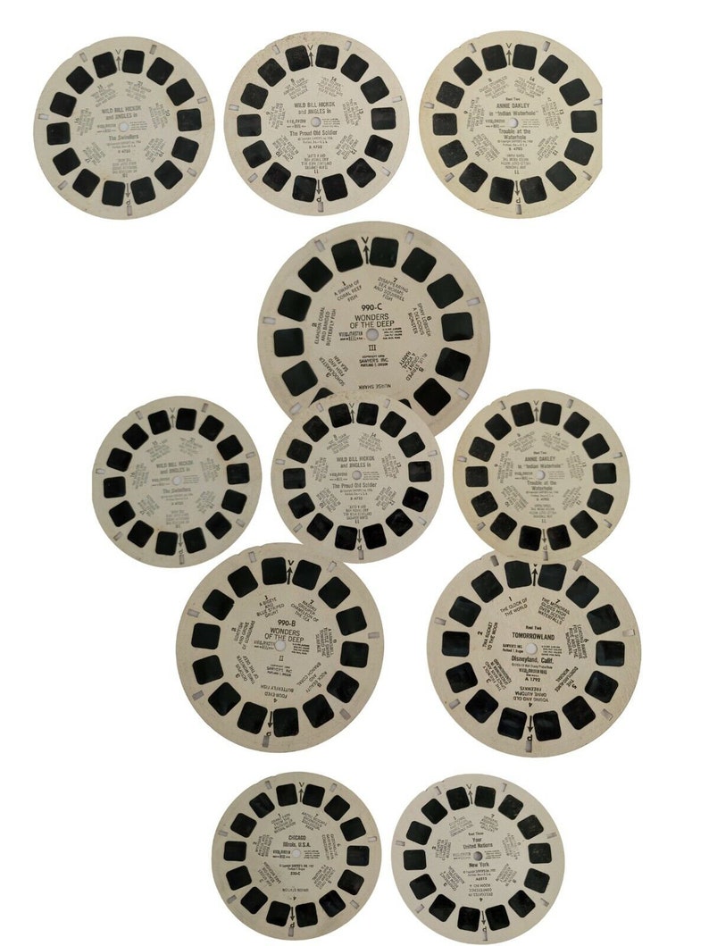 1950's Vintage Sawyers View-master (X2) With 13 Assorted Reels - Etsy