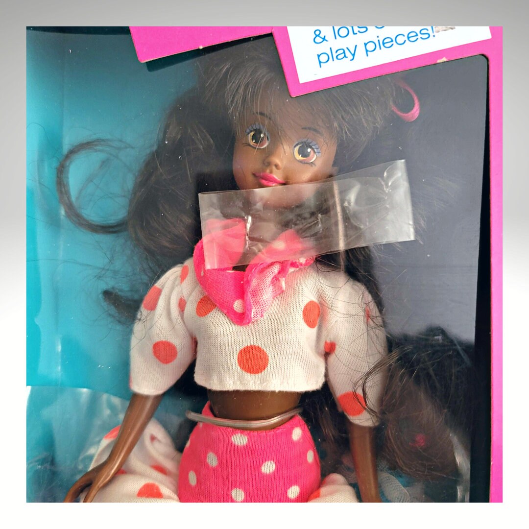 1990 Vintage Babysitter Skipper African American BARBIE DOLL W/ Baby ...