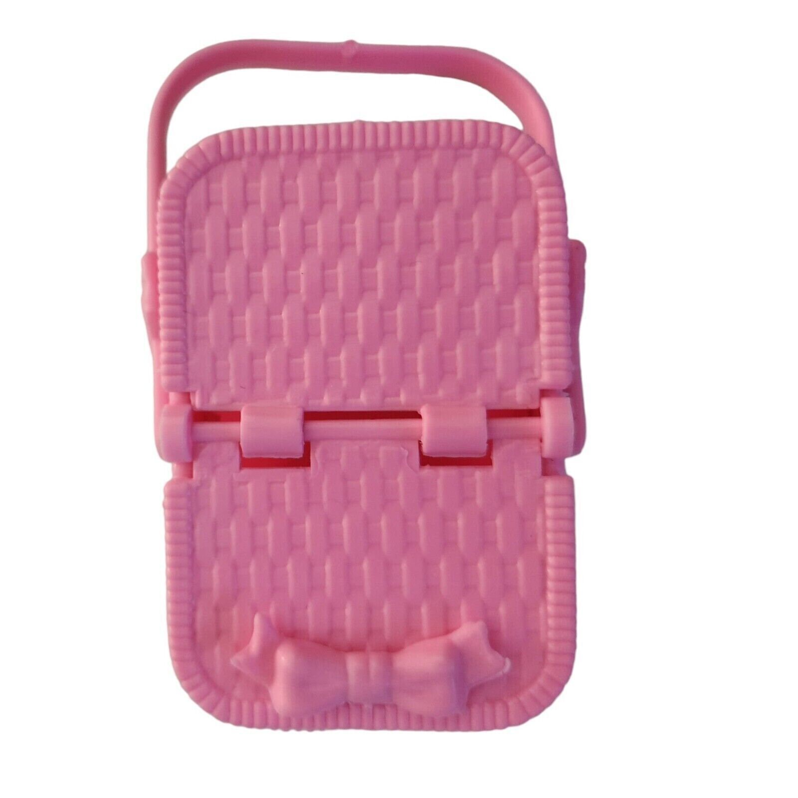 Vintage 1990'S Barbie Dream House Large Pink Picnic Basket Both Sides ...