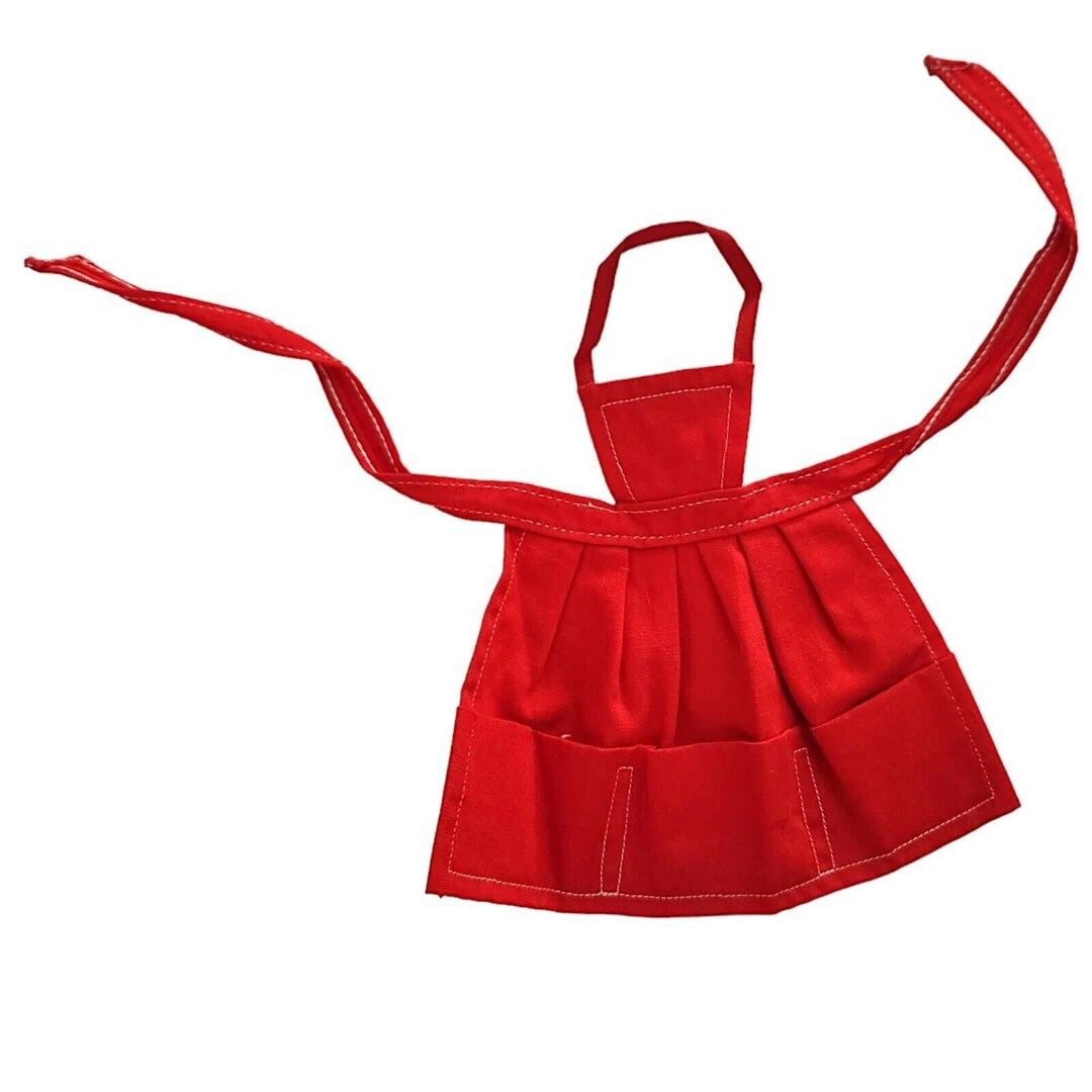 1962 1963 1964 1965 Vintage Barbie Fashion Doll Apron What's Cookin Red ...
