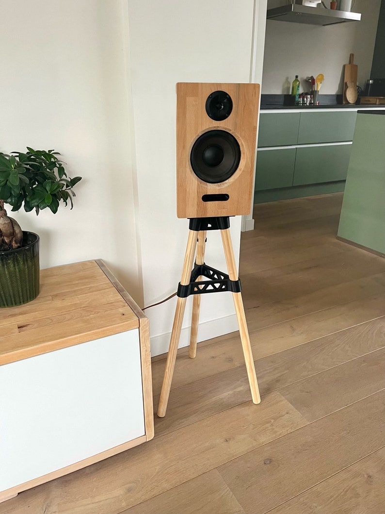 Speaker Stand 3D Printed Wood Modern Interior - Etsy
