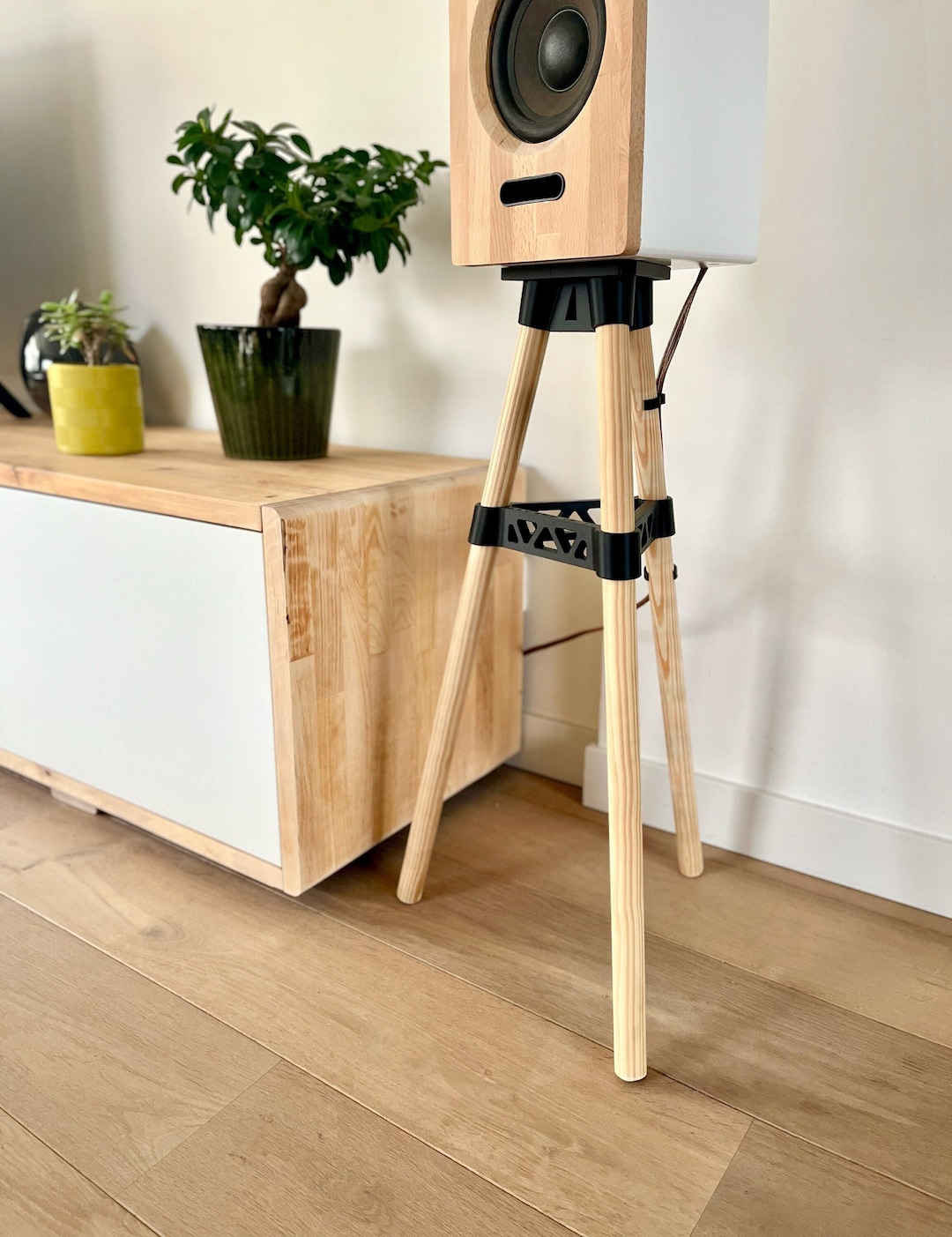 Speaker Stand 3D Printed Wood Modern Interior - Etsy