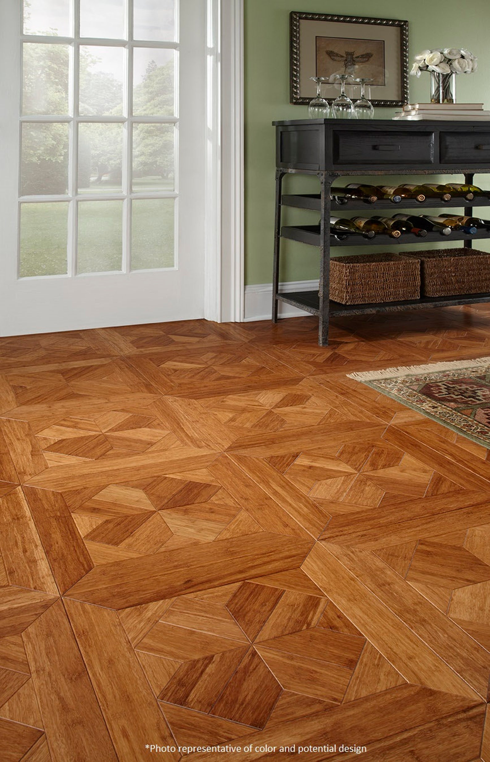 Islander Flooring Luxury Parquet Engineered Bamboo Floor 9/16” Thick X ...