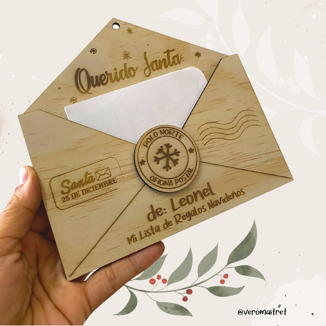 Letter to Santa SVG in Spanish, Laser Cut, , Laser Cut Files, Letter ...