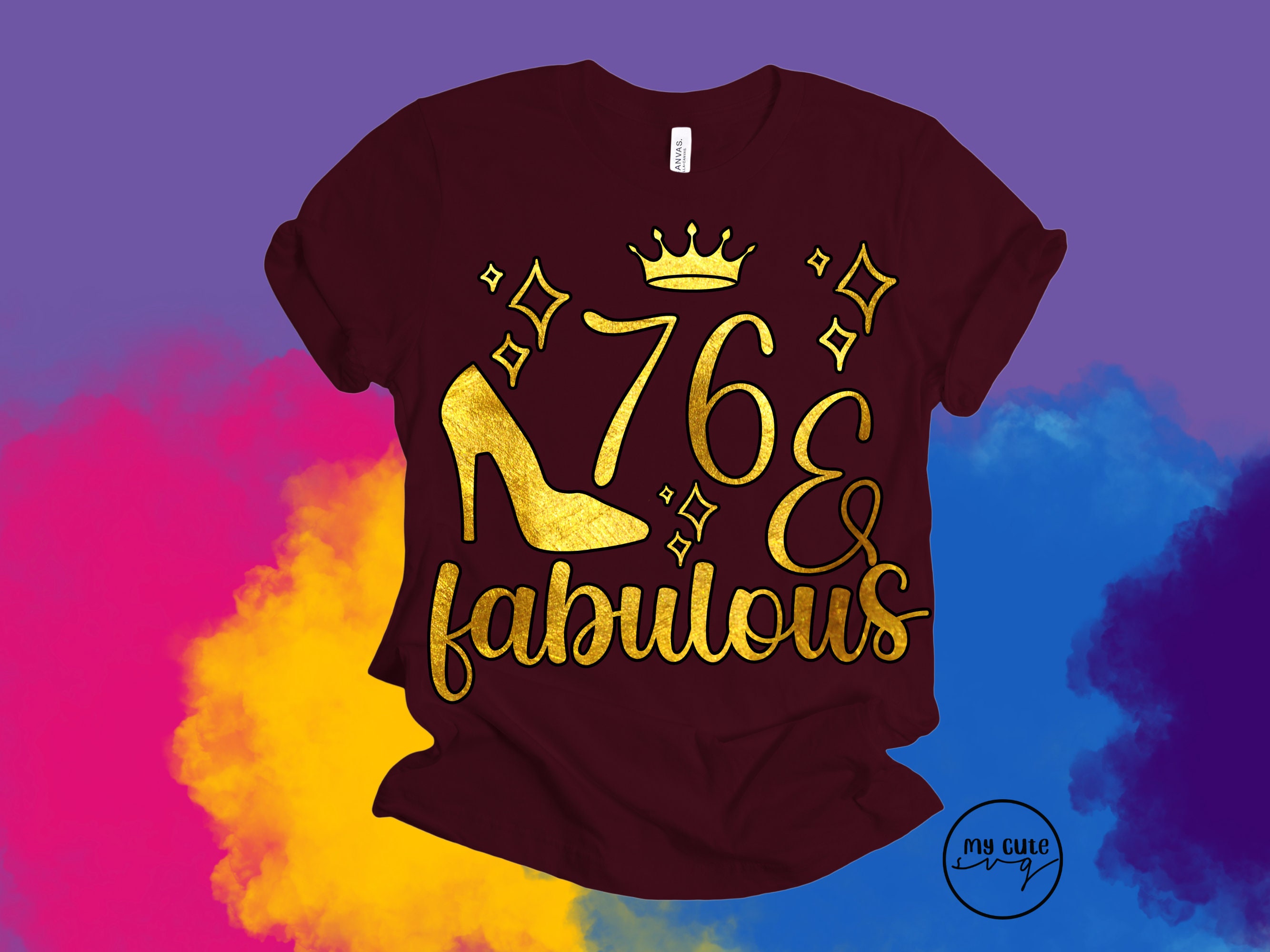 76th Birthday Png and Svg for Sublimation or Cut Files, Cricut ...