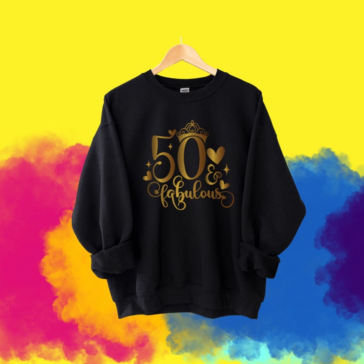 50th Birthday Svg, 50 Fabulous Cut File, 50 and Fabulous Png, Cricut ...