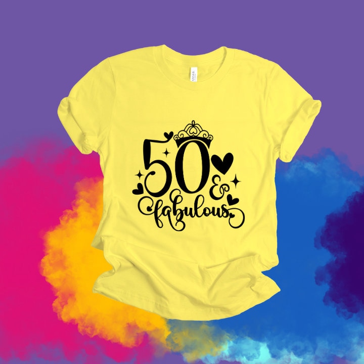 50th Birthday Svg, 50 Fabulous Cut File, 50 and Fabulous Png, Cricut ...