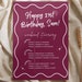 Birthday Program Template, Birthday Weekend Itinerary Template ...