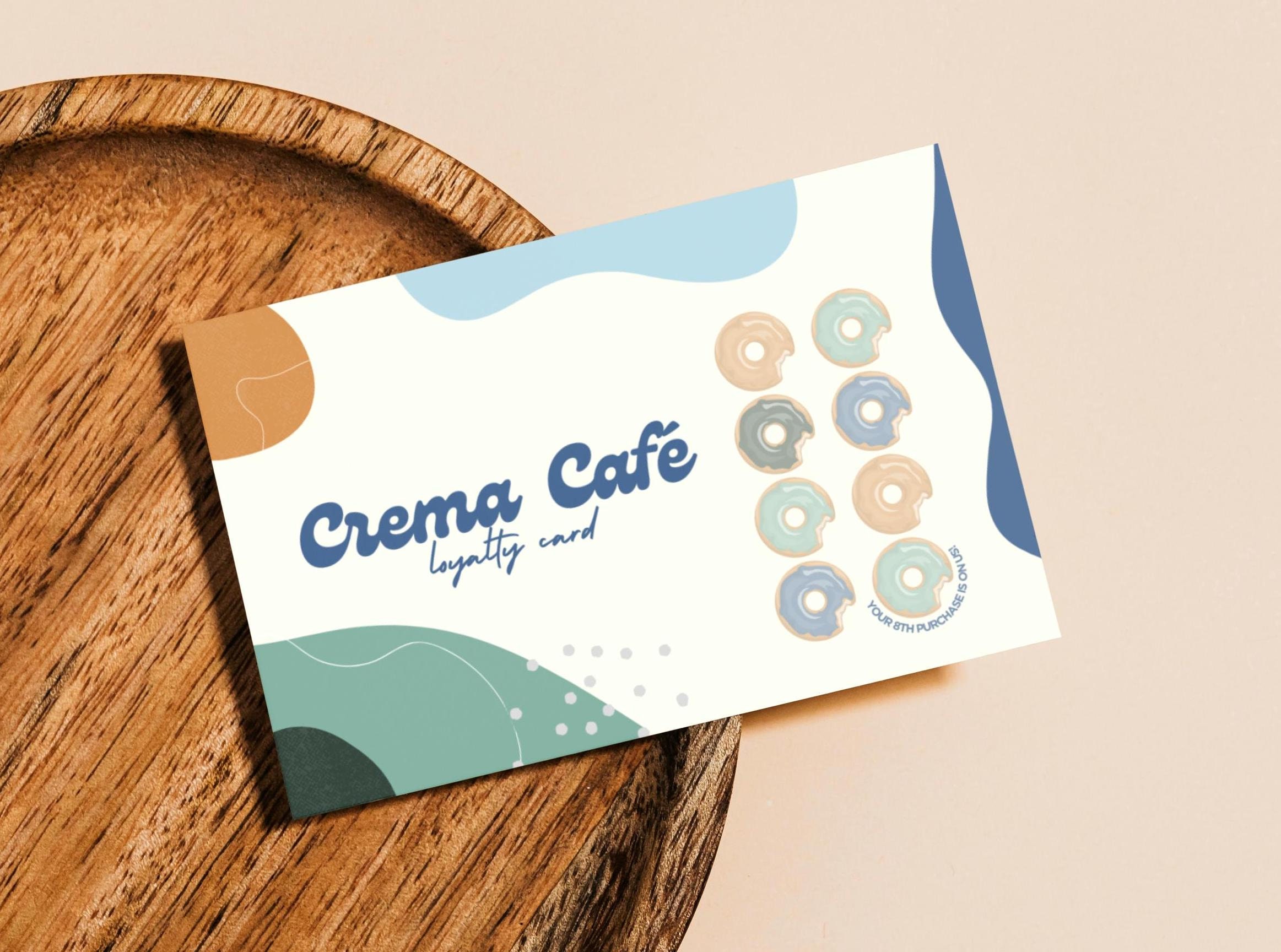 Editable Loyalty Card Template, Coffee Shop Punch Card Template, Retro ...