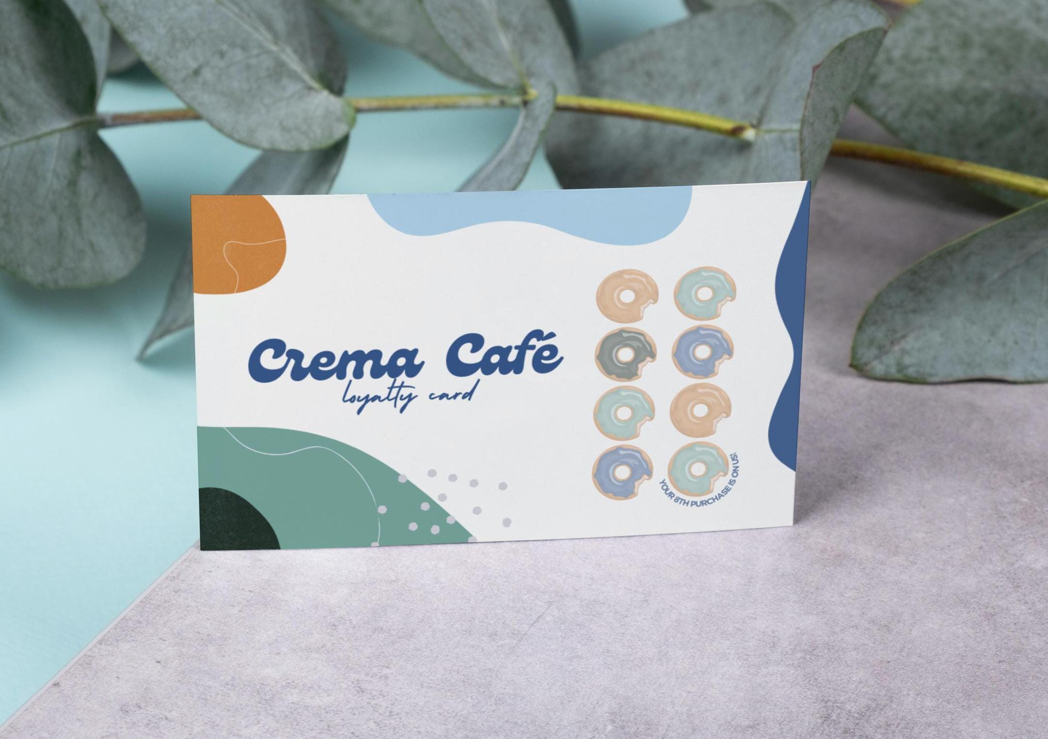 Editable Loyalty Card Template, Coffee Shop Punch Card Template, Retro ...