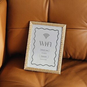 Printable Wifi Sign, Custom Wi-fi Password Sign for Business or Rental ...