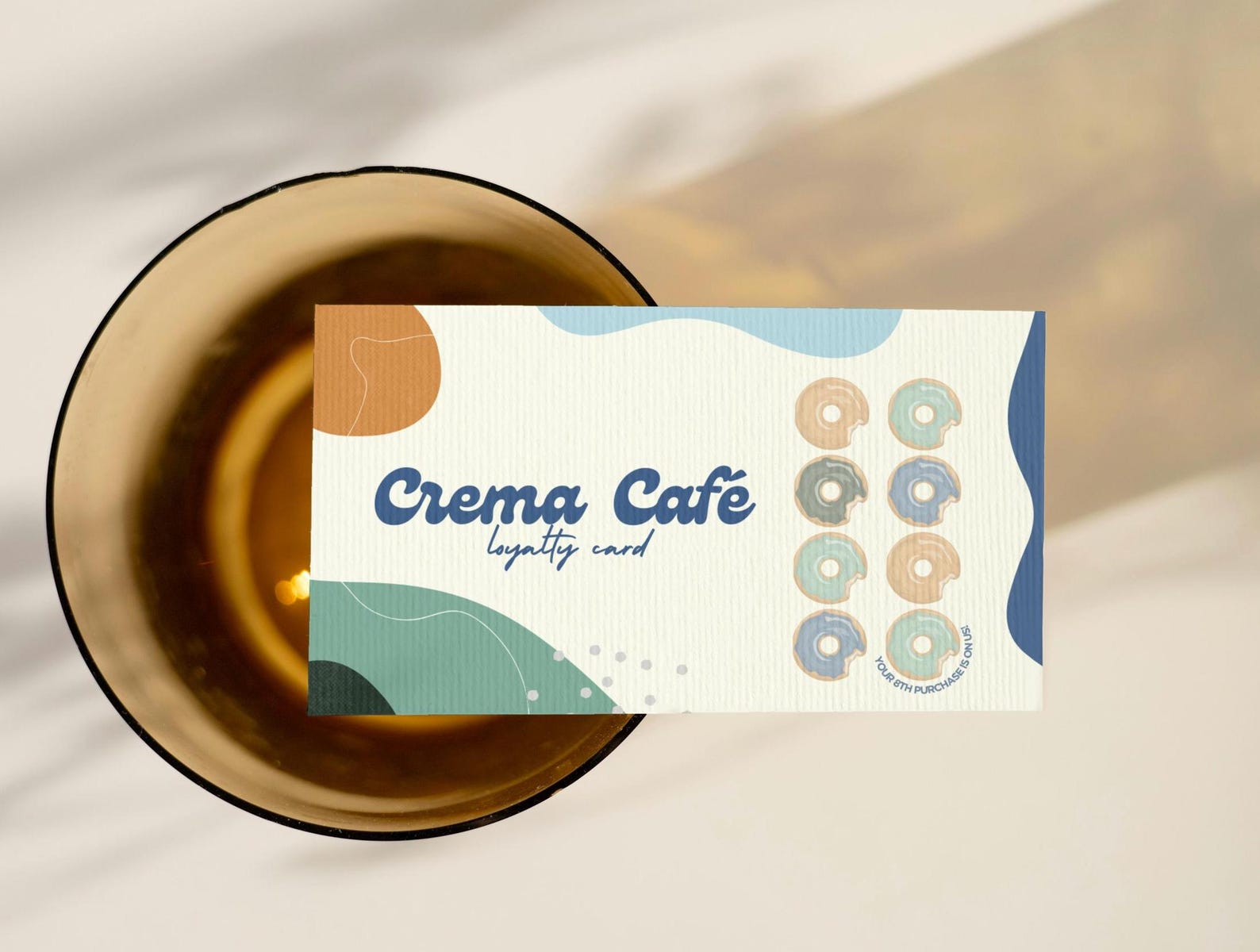Editable Loyalty Card Template, Coffee Shop Punch Card Template, Retro ...