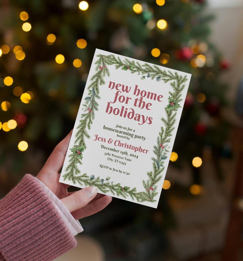 Holiday Housewarming Party Invitation, New Home for the Holidays ...