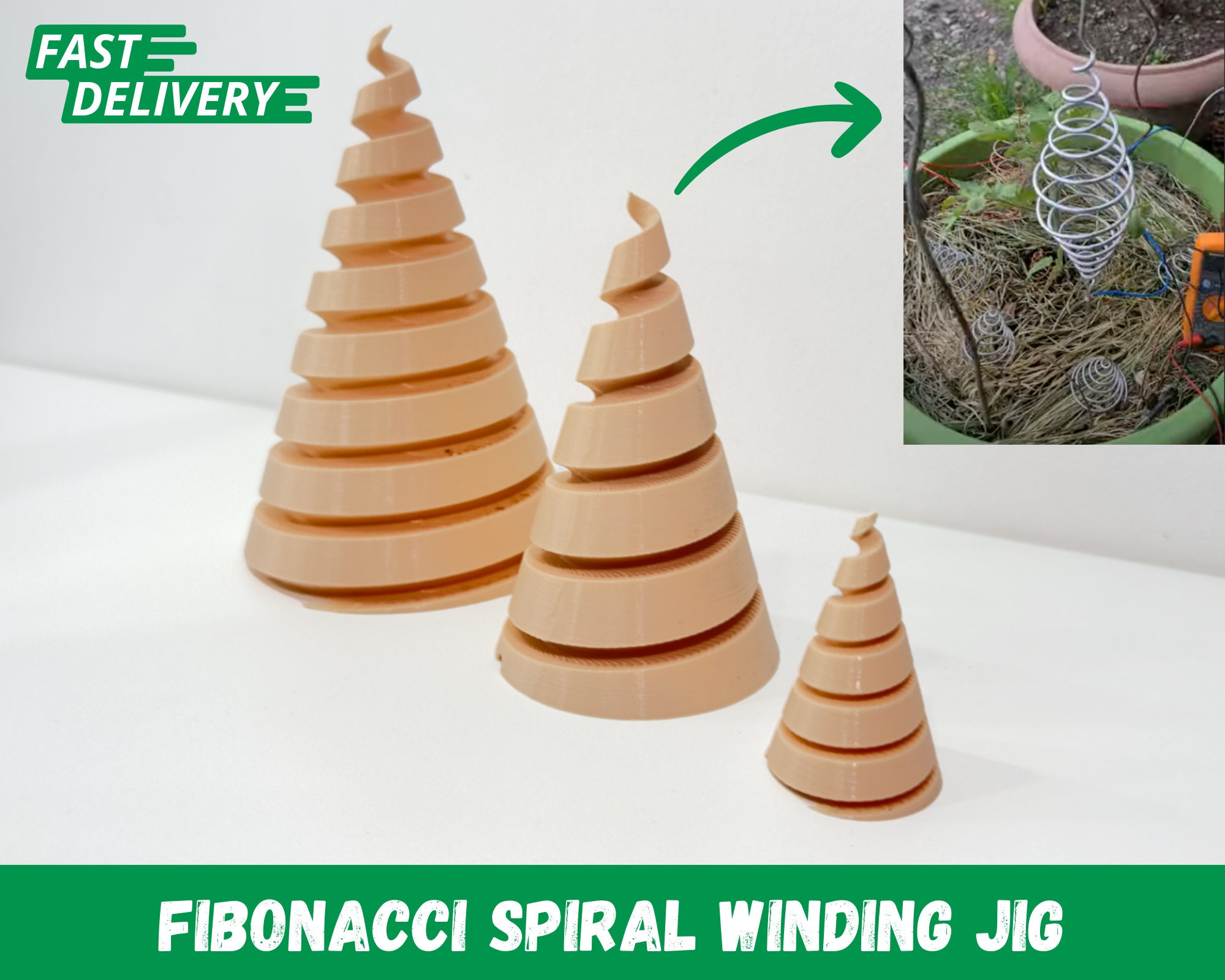 Coil Winding Jig for Electroculture Gardening 3 Sizes Small Medium ...
