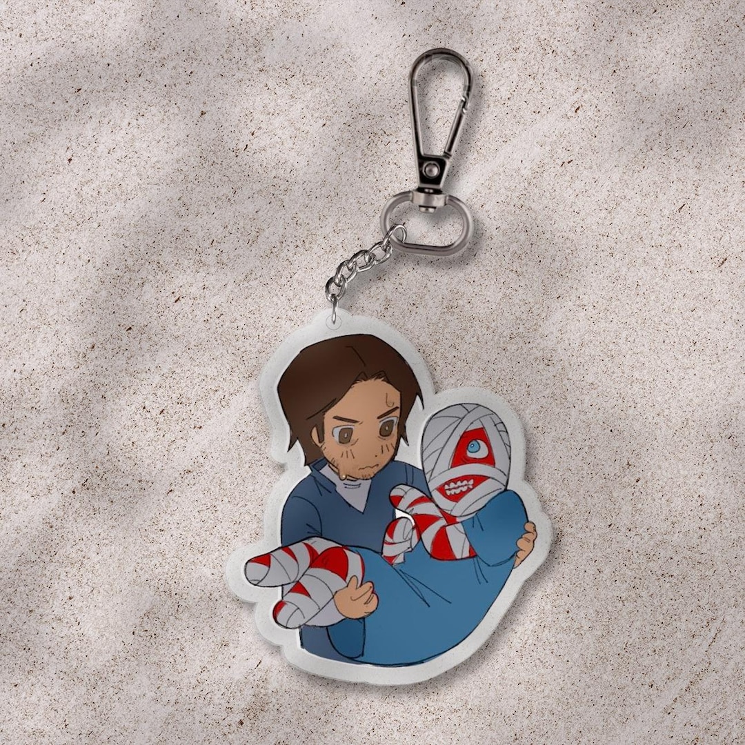 Mouthwashing Game Keychains Charm - Captain Curly Mouthwashing Game ...