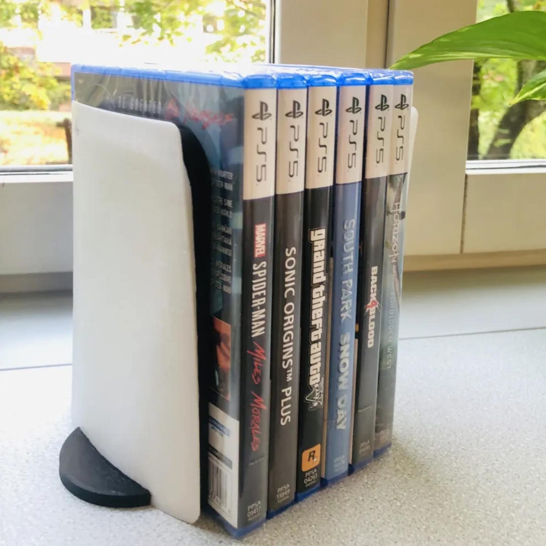 Mini PS5 Console Game Stand – 3D Printed Video Game Storage Rack ...
