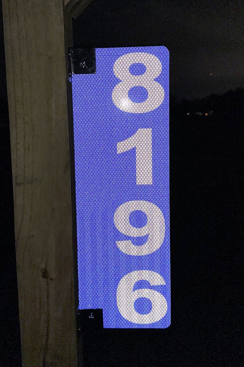 Custom Metal Address Sign, Custom Aluminum Reflective 911 Sign, Outdoor ...
