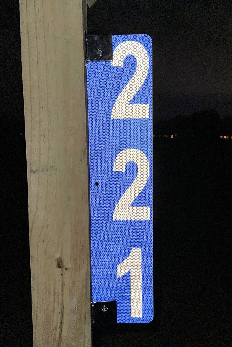 Custom Metal Address Sign, Custom Aluminum Reflective 911 Sign, Outdoor ...