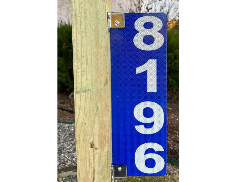 Custom Metal Address Sign, Custom Aluminum Reflective 911 Sign, Outdoor ...