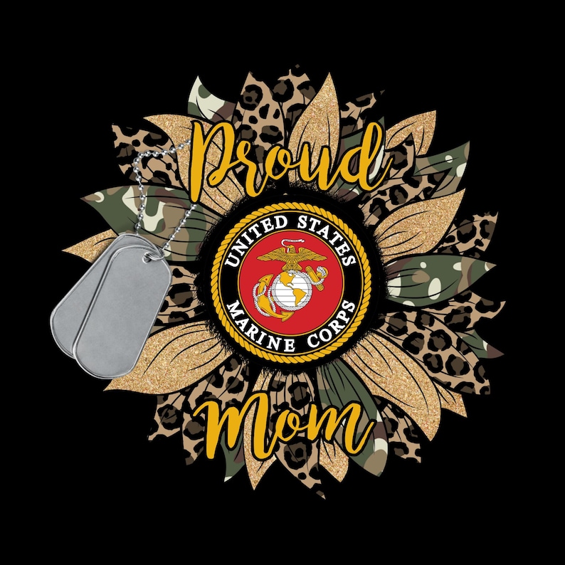 Proud Marine Mom PNG Digital Download - Etsy