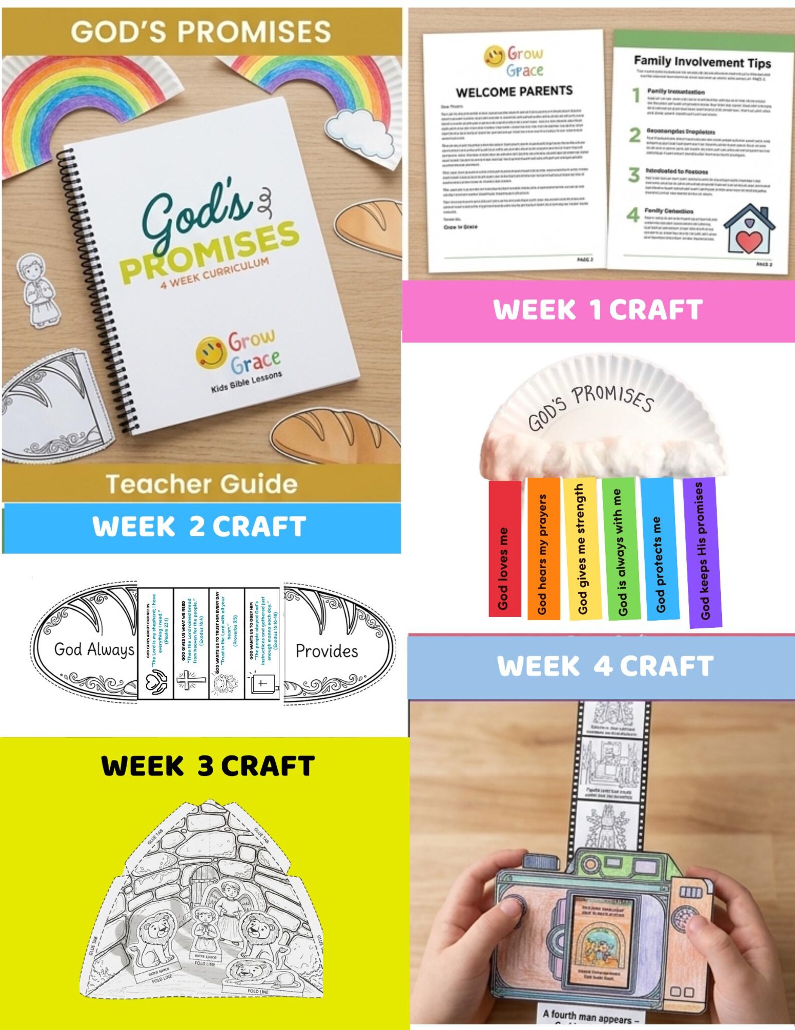 Kids Bible Lesson Curriculum | 4 Week Sunday School PDF (digital ...