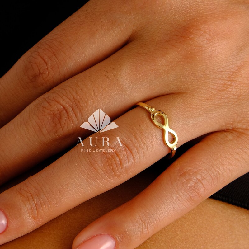 Gold Infinity Ring - Etsy